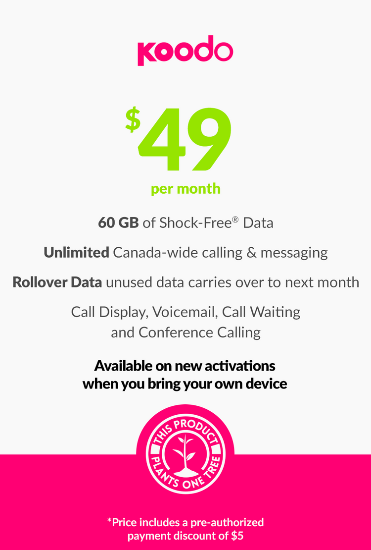 Green Mobile — Koodo Plans – Tagged "Koodo Plans" – greenmobile.com